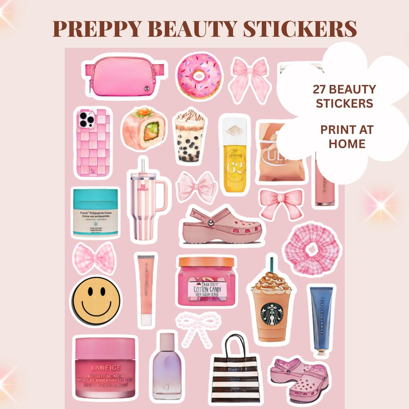 Preppy Stickers - Etsy