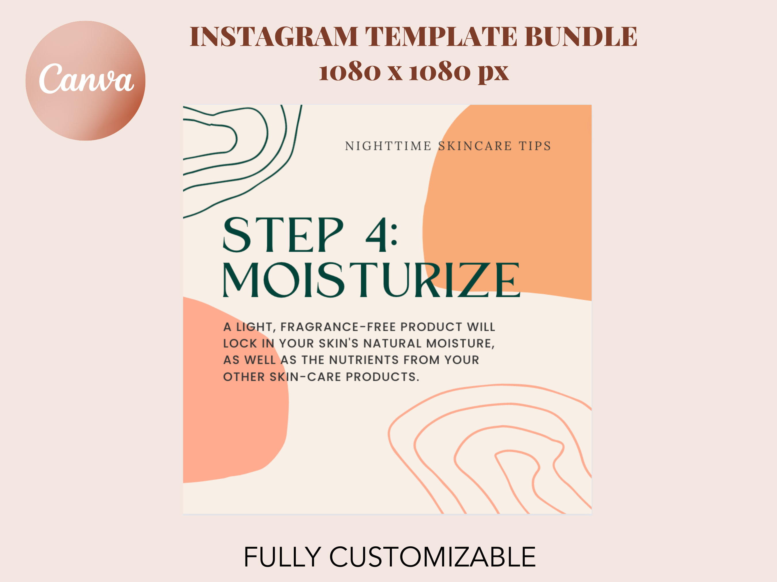 Abstract Shapes Instagram Template Pack, Abstract Blobs Instagram Posts ...