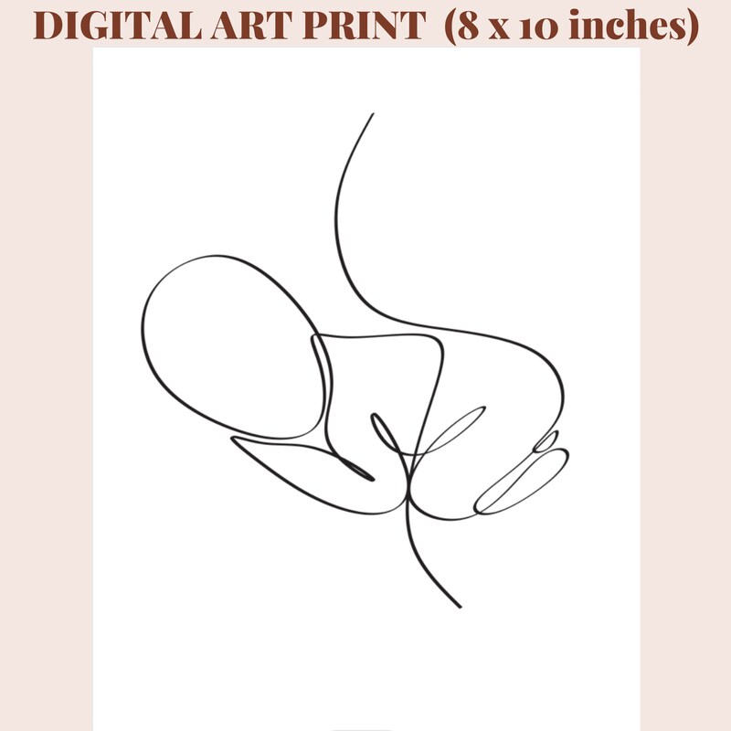 Baby Line Drawing - Etsy