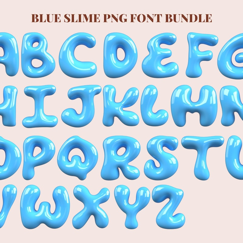 Bubble Letter Font - Etsy