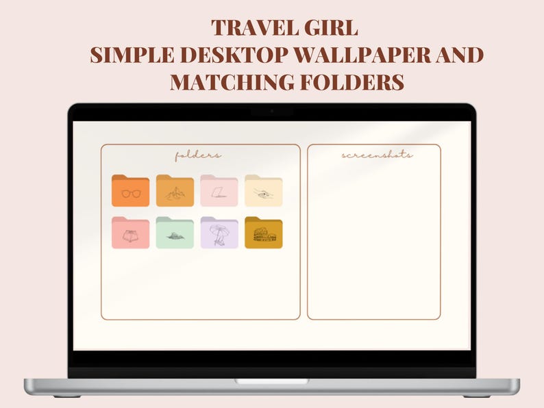 Travel Girl Retro, Desktop Wallpaper Folder Icons, Mac and Windows ...