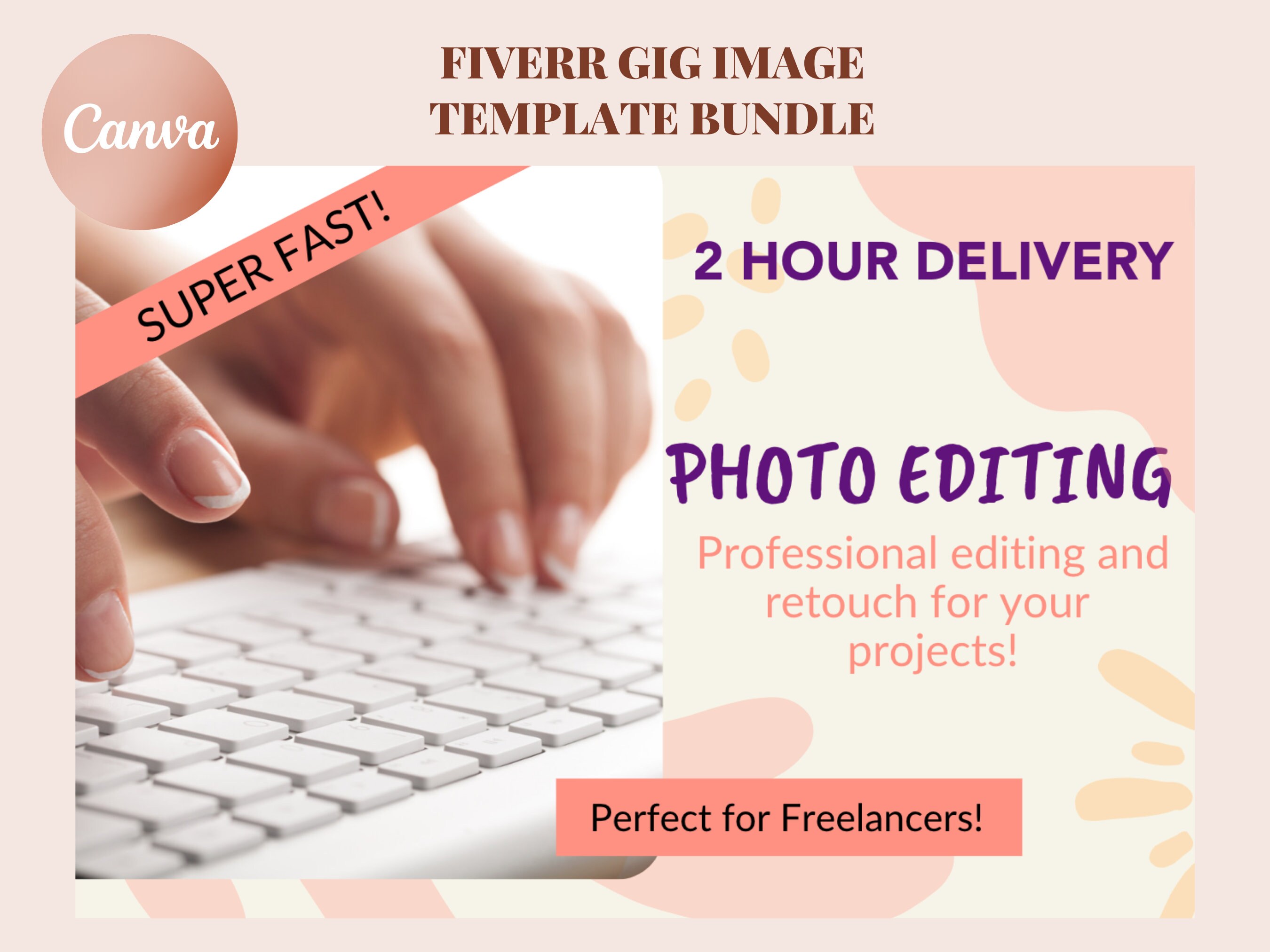 Fiverr Gig Image Templates: Canva Editable Bundle (instant Download) - Etsy