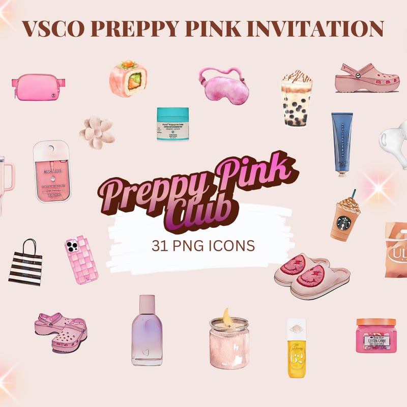 Preppy Stickers - Etsy