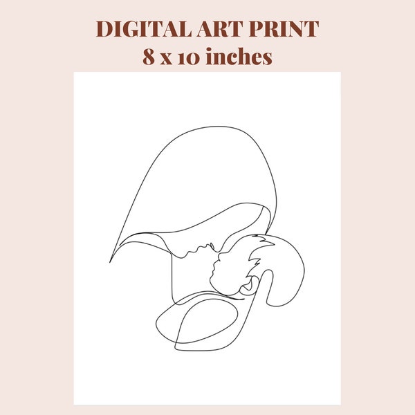 Baby Line Drawing - Etsy