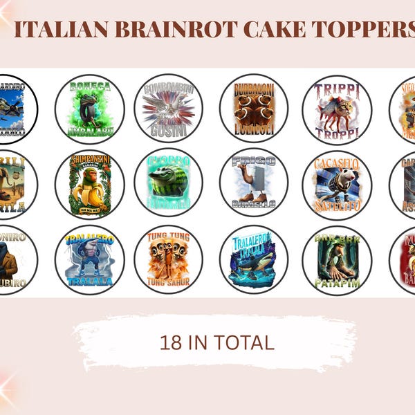 Italian Brainrot Stickers - Etsy