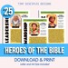 Heroes of the Bible Printable, Bible Study Printable Activity for ...