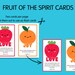 Fruit of the Spirit Printable Flash Cards, Bible Study Printable ...