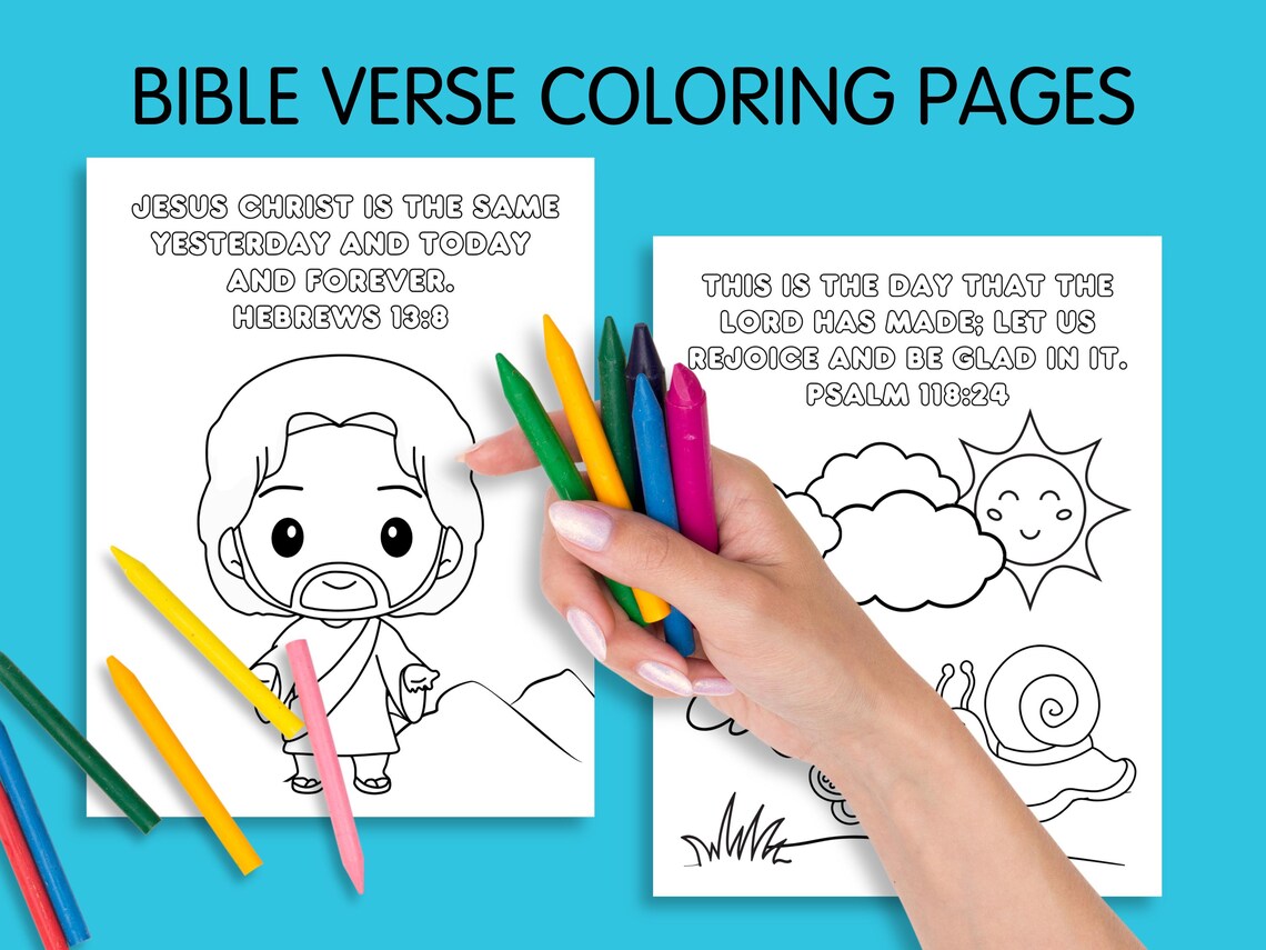 Bible Verse Printable Pages, Bible Study Printable Activity for ...