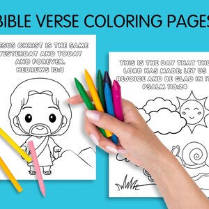 Bible Verse Printable Pages, Bible Study Printable Activity for ...