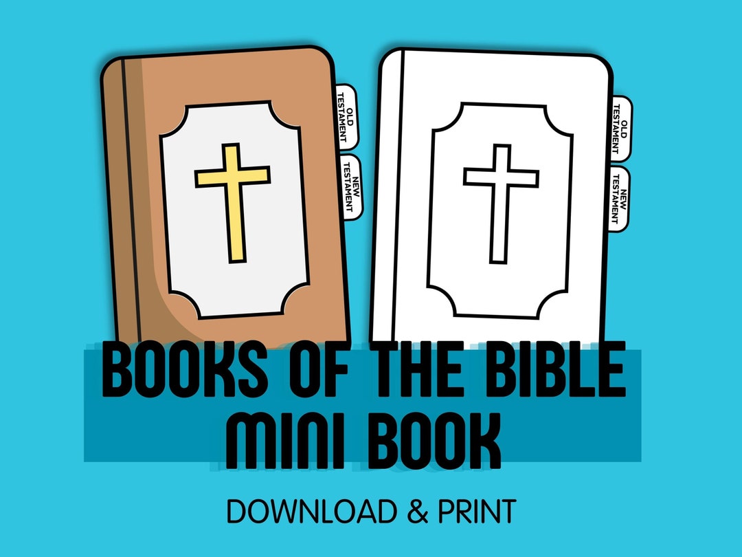 Books of the Bible Mini Book, Printable Bible Study Activity for ...
