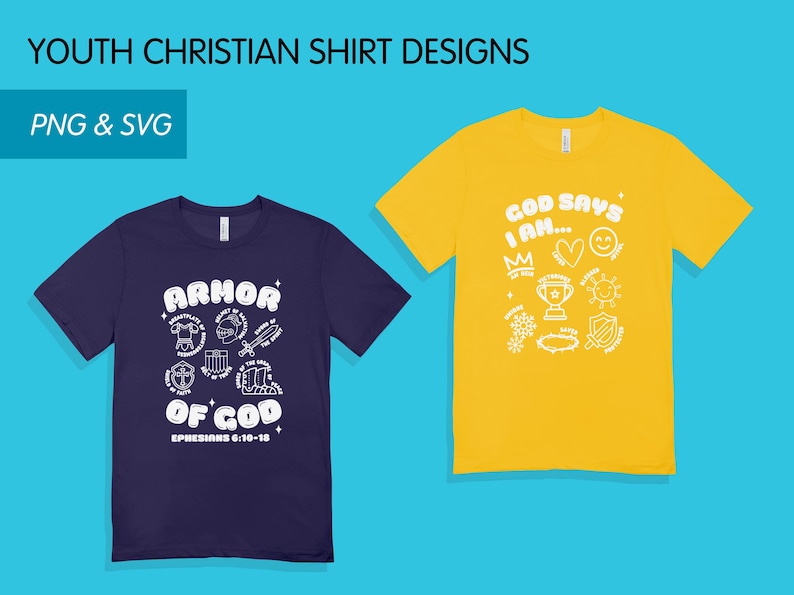 Christian Shirt Design for Kids, Christian Shirt SVG, Christian Shirt ...