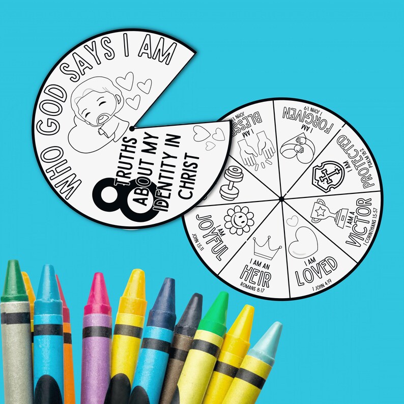 Identity in Christ Printable, Printable Bible Paper Craft for Children ...