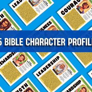 Heroes of the Bible Printable, Bible Study Printable Activity for ...