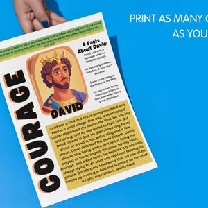 Heroes of the Bible Printable, Bible Study Printable Activity for ...