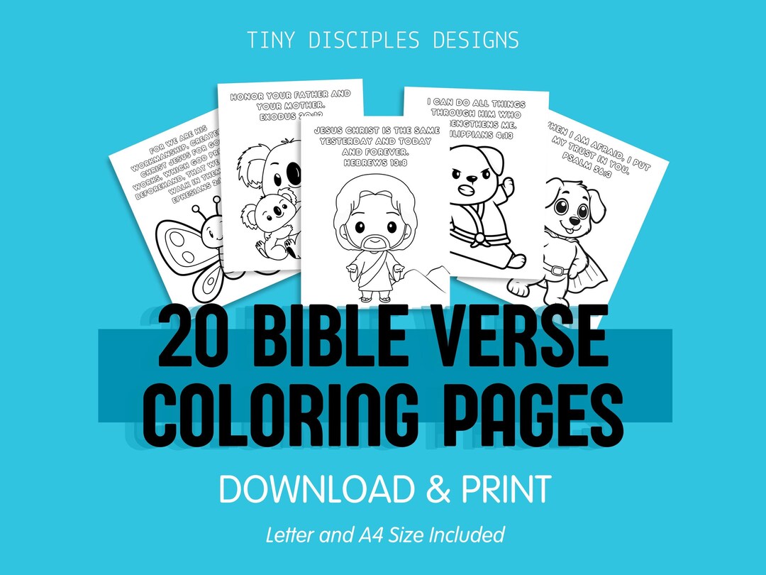 Bible Verse Printable Pages, Bible Study Printable Activity for ...