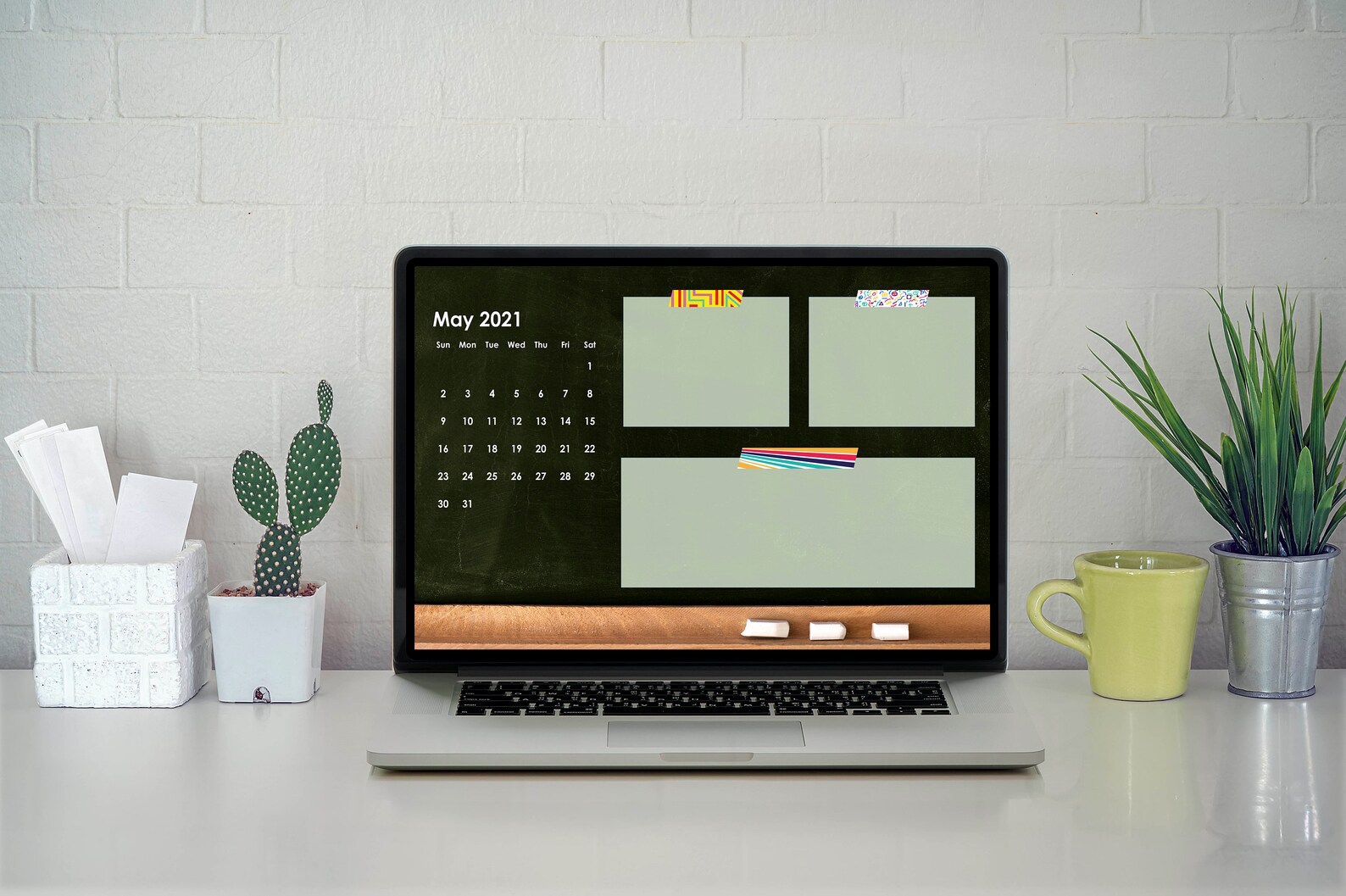 Teacher Desktop Wallpaper Organizer 13 Month Desktop | Etsy