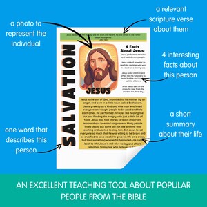 Heroes of the Bible Printable, Bible Study Printable Activity for ...