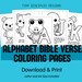 Alphabet Bible Verse Printable Pages, Printable Bible Activity for Kids ...