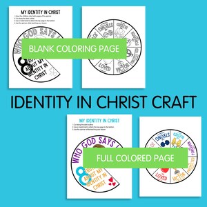 Identity in Christ Printable, Bible Study Printable Activity for ...