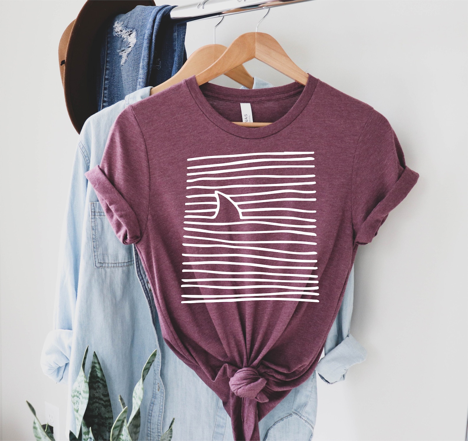 Shark Fin Shirt, Shark Swimming Shirt, Funny Shark T-shirt, Cool Shark ...