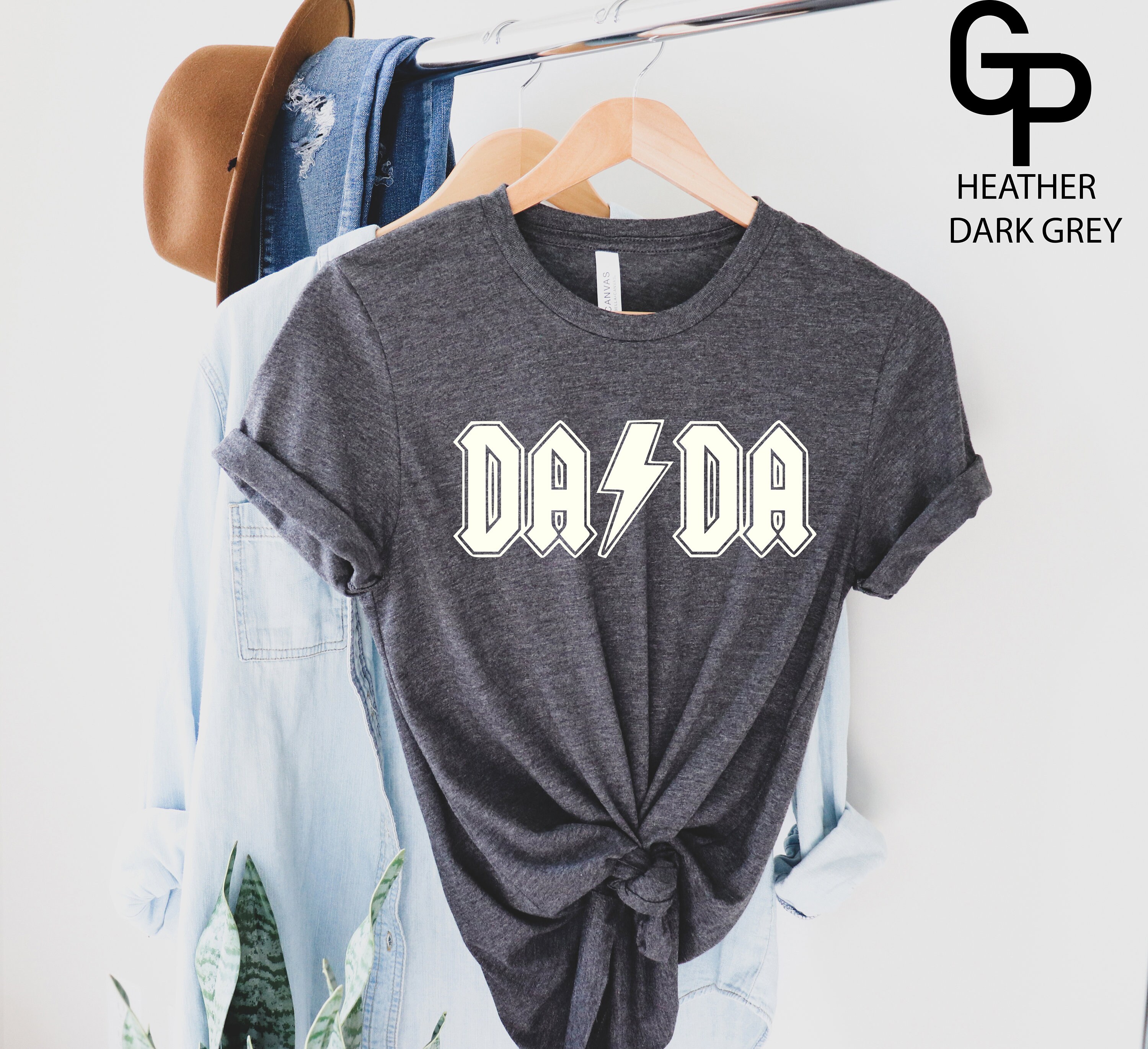 ACDC Dada Shirt Gift for Dad Rocker Dada Shirts ACDC - Etsy