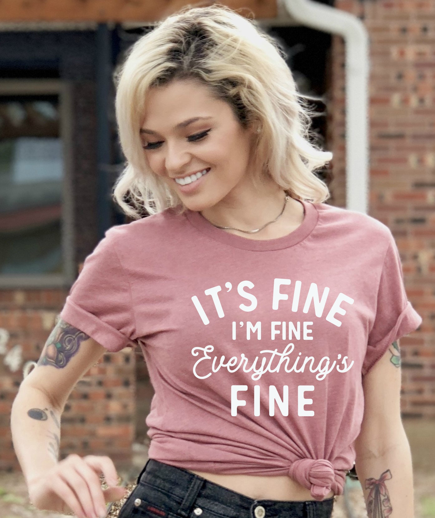 It's Fine I'm Fine Everything is Fine Shirt Funny | Etsy