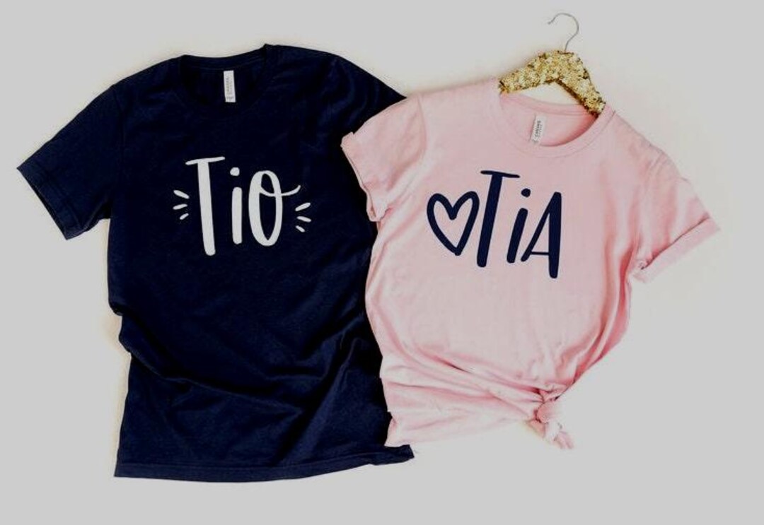 Tia and Tio Shirts - Gift for Aunt to Be - Uncle T-shirt - Aunt Shirt ...