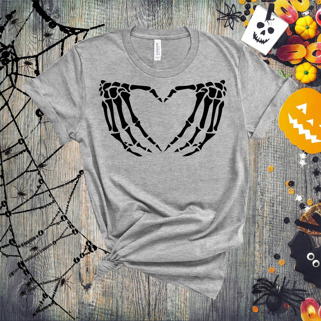 Skeleton Heart Hands Shirt, Skeleton Hands Shirt, Sleleton, Skeleton ...