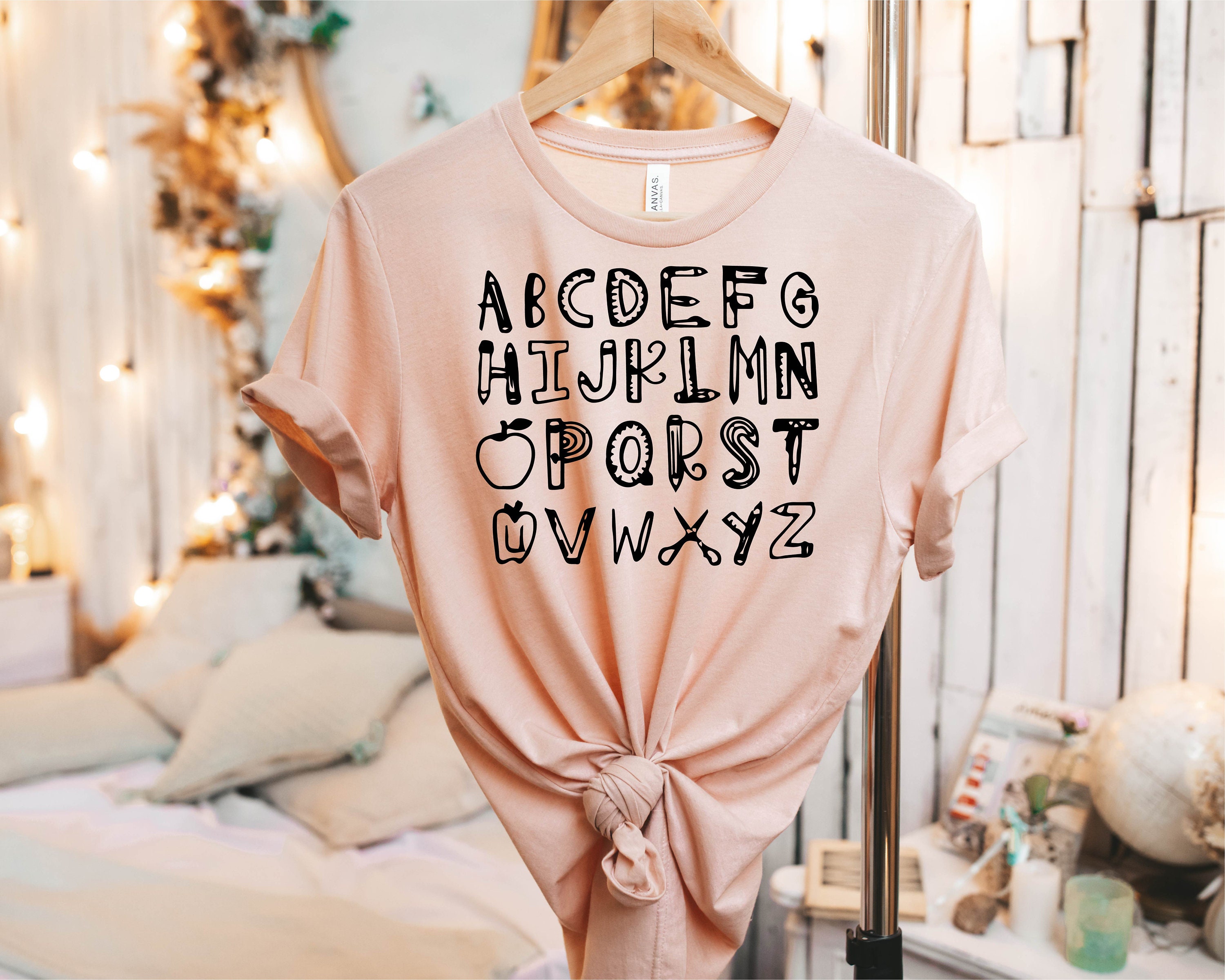 Cute Abcs Shirt, ABC T-shirt, Alphabet Shirt, Preschool Teacher Shirt ...