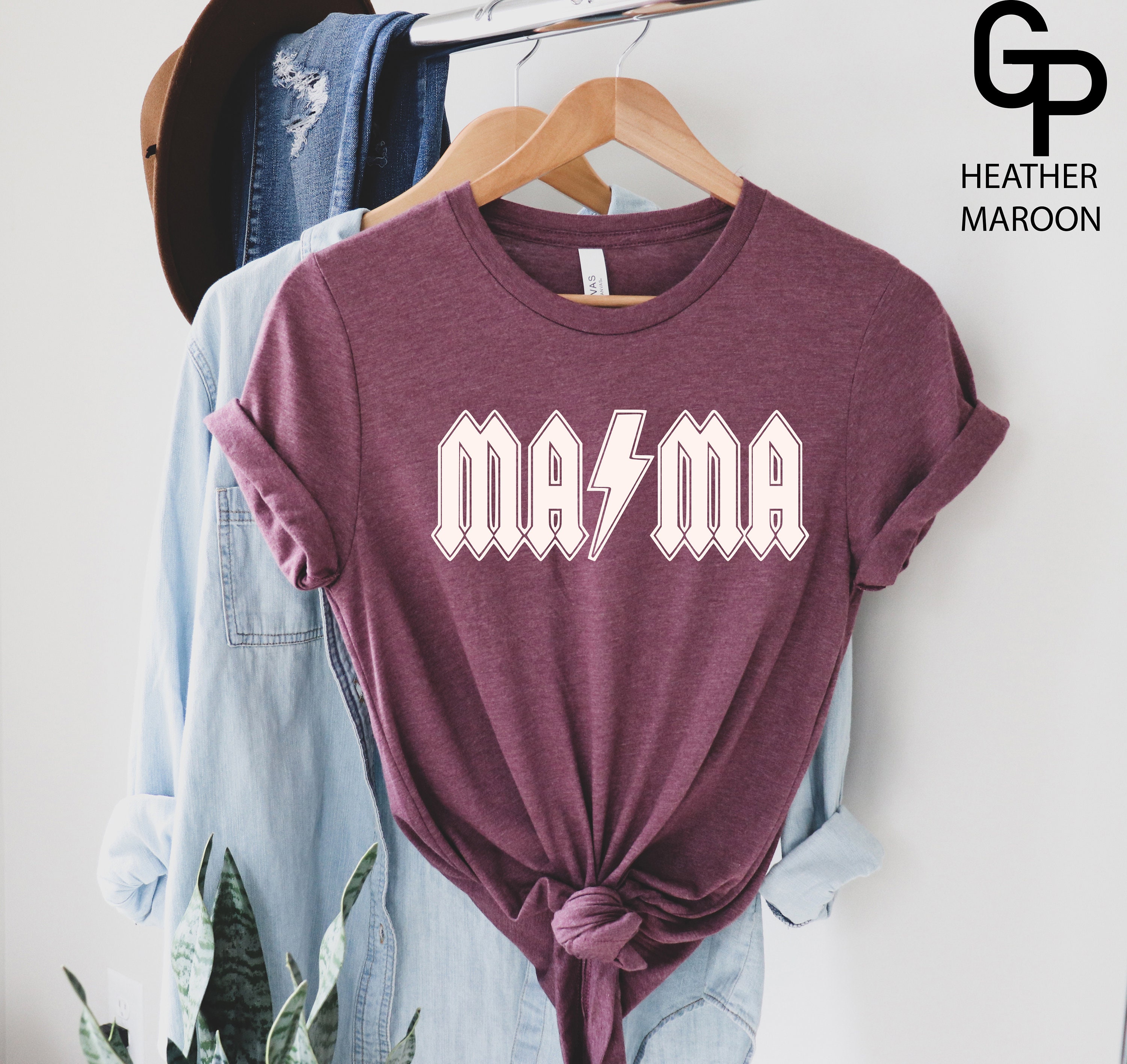 ACDC Mama Shirt Gift for Mom Rocker Mama Shirts ACDC | Etsy
