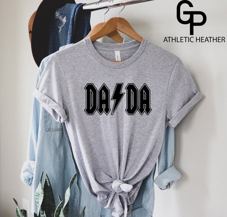 ACDC Dada Shirt Gift For Dad Rocker Dada Shirts ACDC | Etsy