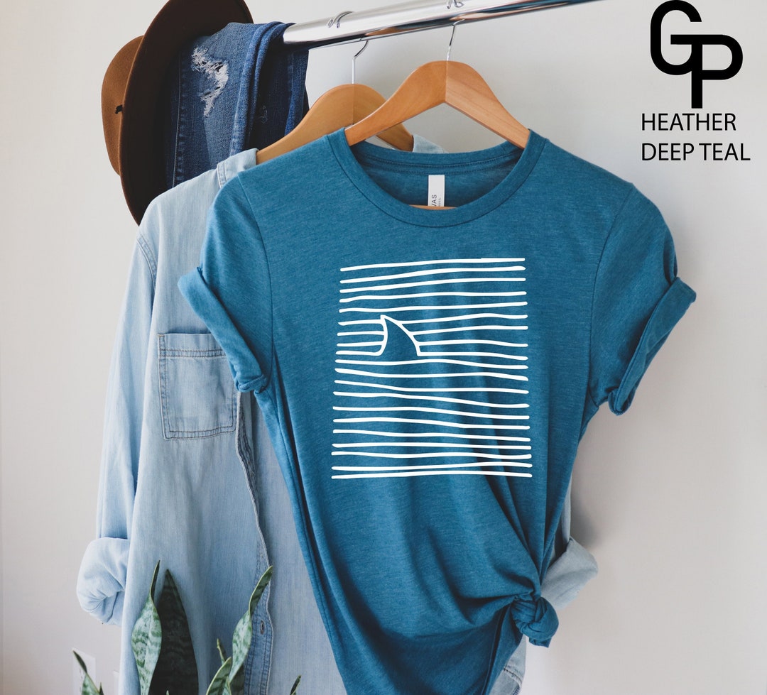 Shark Fin Shirt, Shark Swimming Shirt, Funny Shark T-shirt, Cool Shark ...