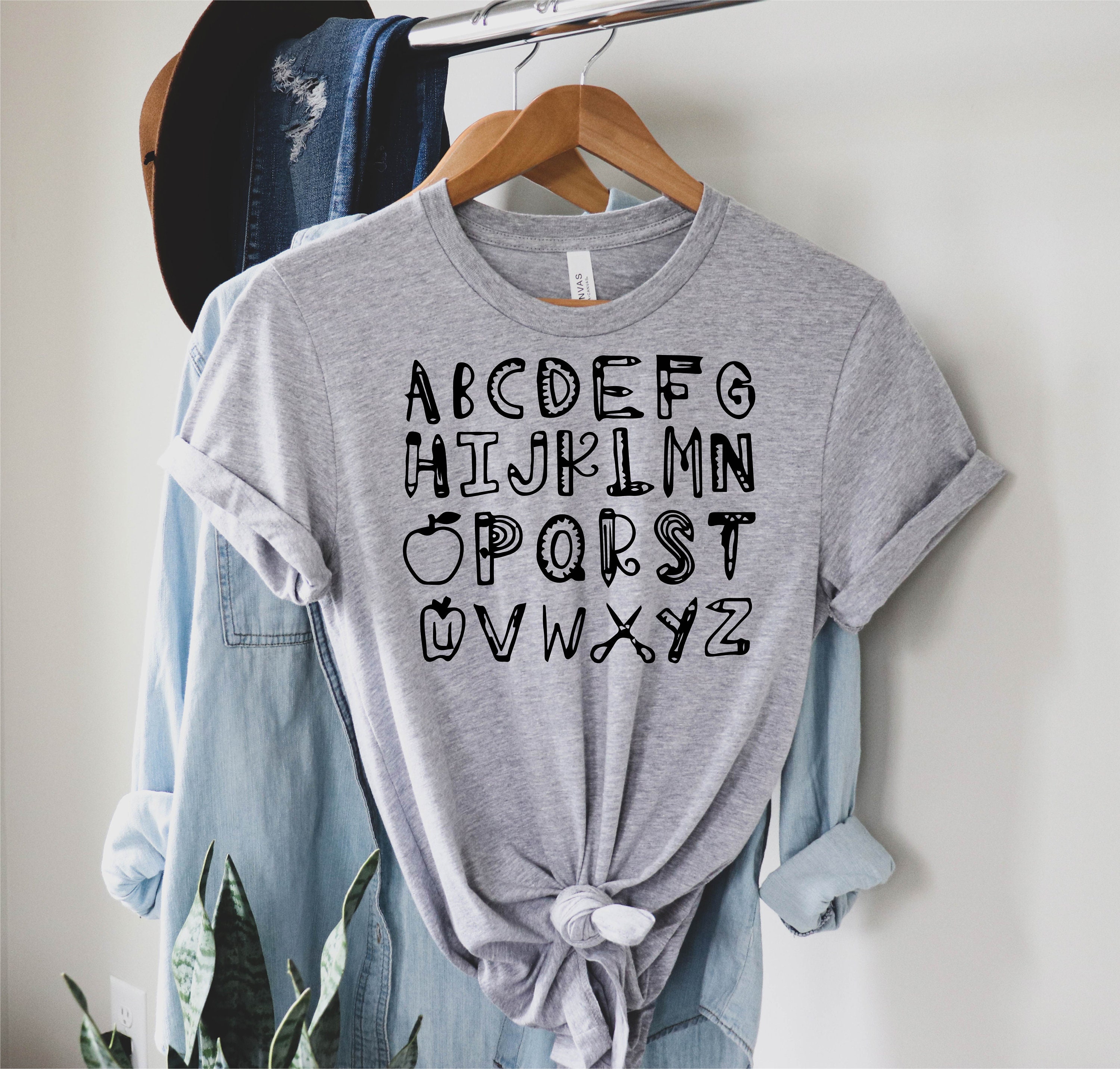 Cute Abcs Shirt ABC T-shirt Alphabet Shirt Preschool - Etsy