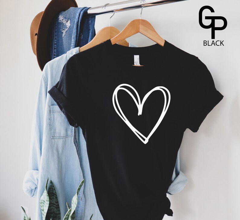 Heart Shirt, Valentines Day Heart Shirt, Valentines Love Shirt ...