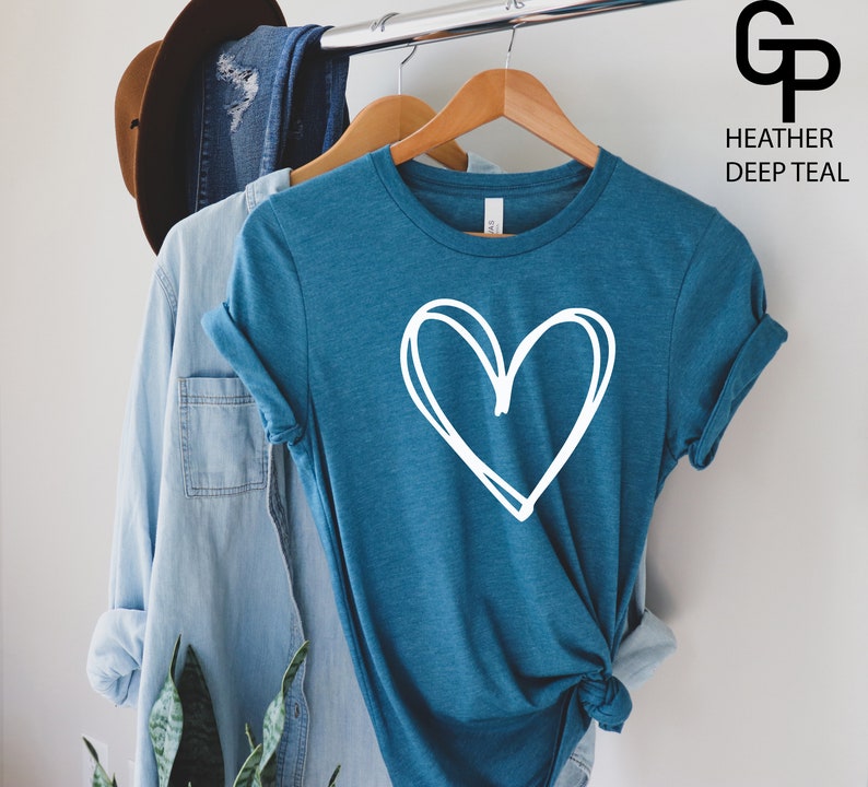 Heart Shirt, Valentines Day Heart Shirt, Valentines Love Shirt ...