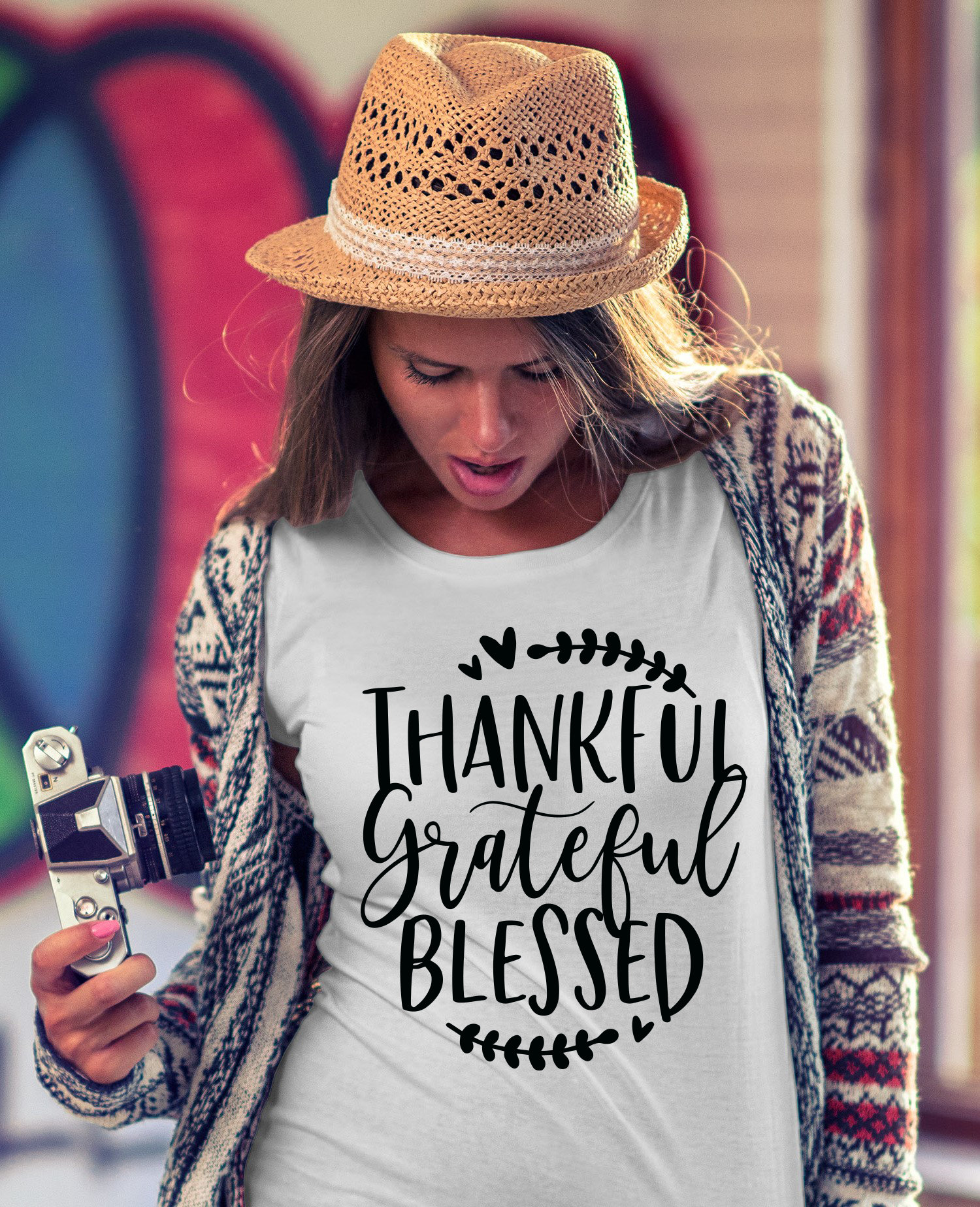 Thankful Grateful Blessed Shirt Thanksgiving Shirt Fall Etsy