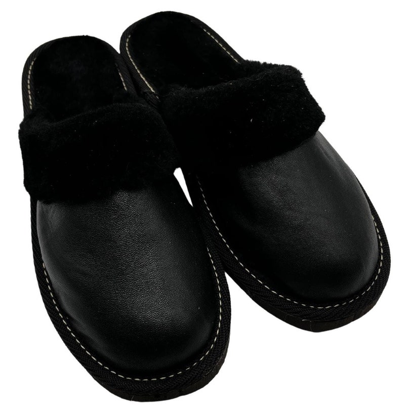 Black Slippers - Etsy