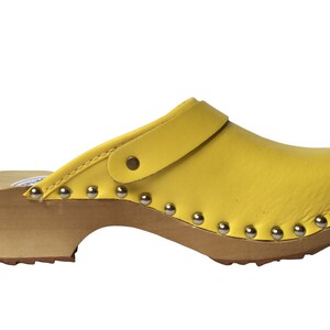 Studded Swedish Mens Womens Clogs: Red, Yellow, Brown Vintage Clogs - Etsy