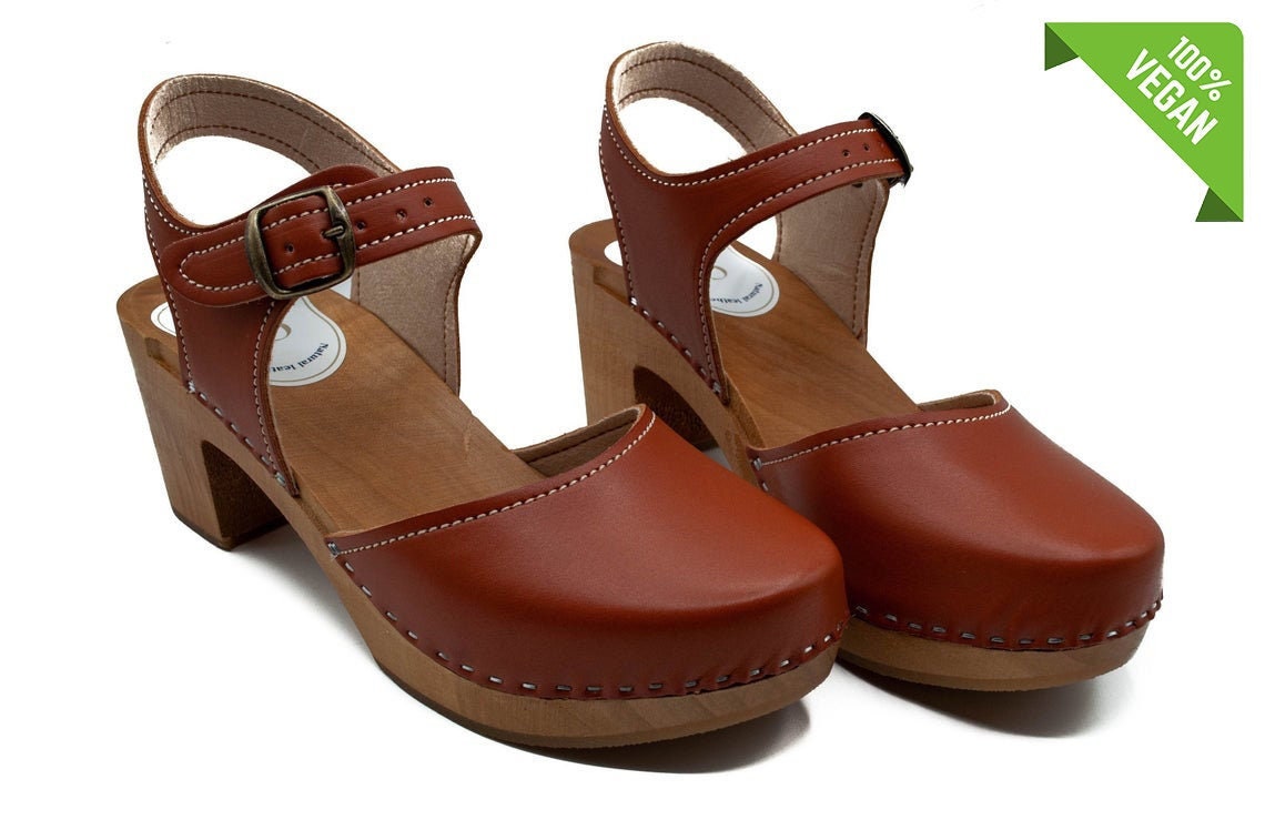 Vegan Clogs Handmade Clogs Sandals Vegan Brown Vegan | Etsy