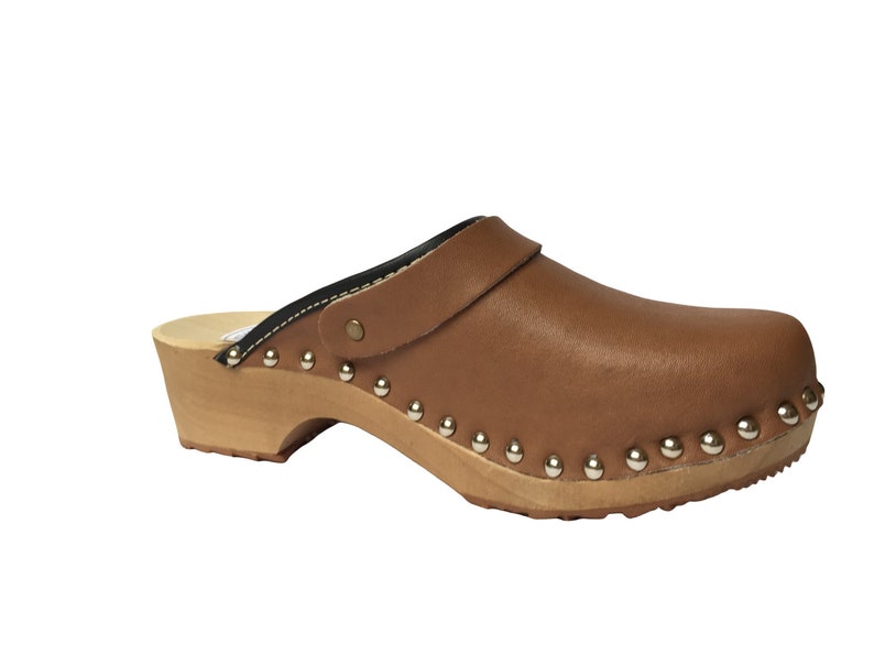 Studded Swedish Mens Womens Clogs: Red, Yellow, Brown Vintage Clogs - Etsy