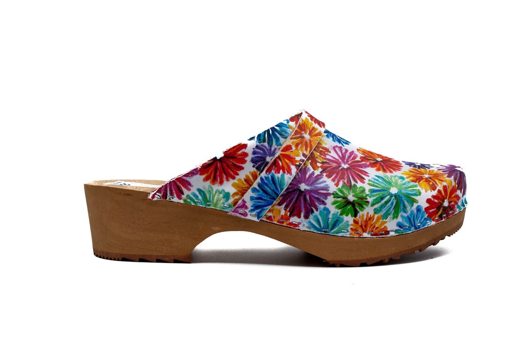 Autumn Wooden Clogs for Women - Stylish Sandal Clog - Perfect Christmas ...