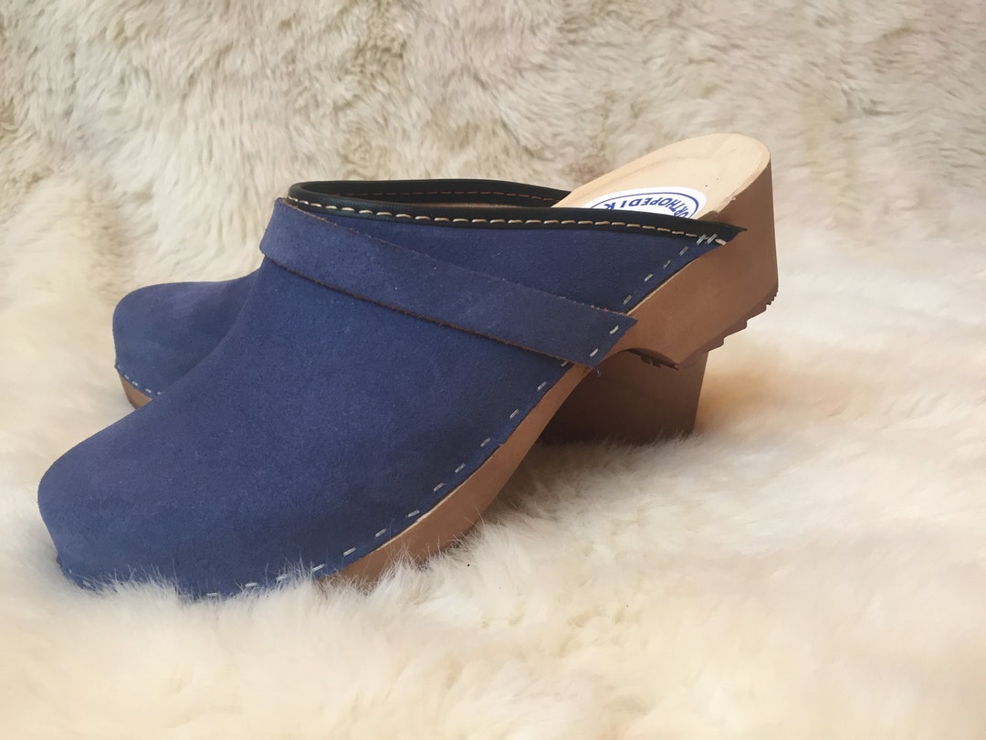 Handmade Natural Leather Swedish Clogs, Classic Clogs, Clogs for Women ...