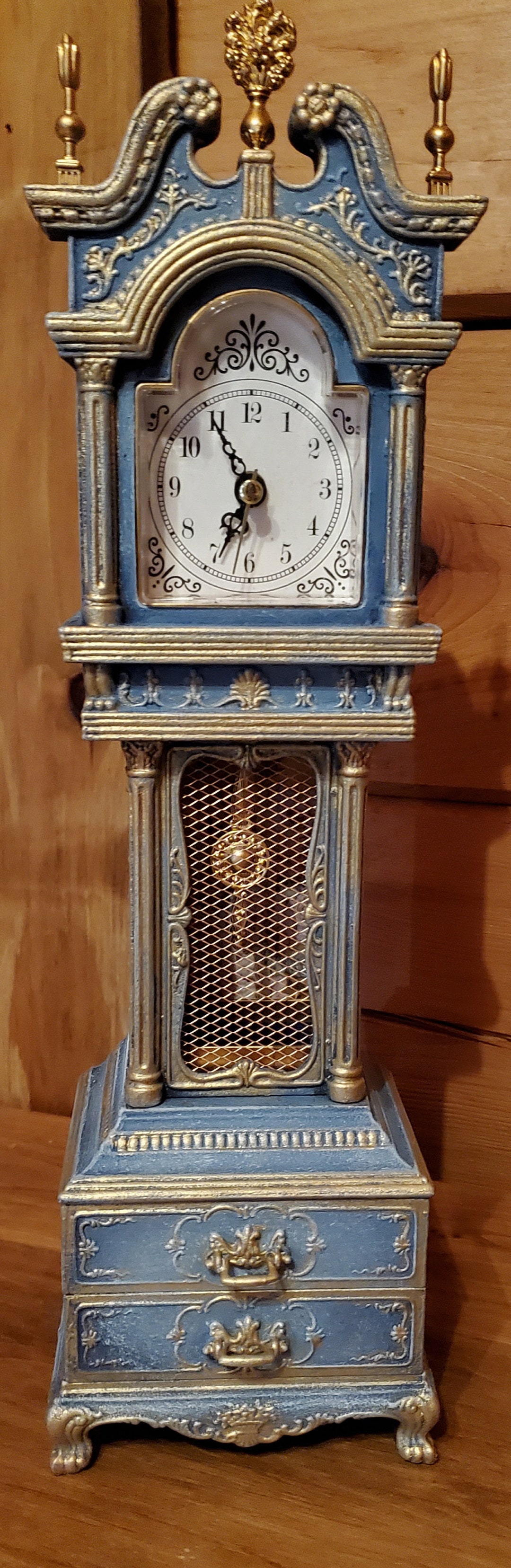 Refinished Musical Tabletop (plastic) Grandfather Clock Jewelry Box - Etsy