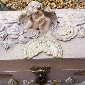 Refinished Cherub on A Bed of Roses Treasure Keepsake Jewelry - Etsy