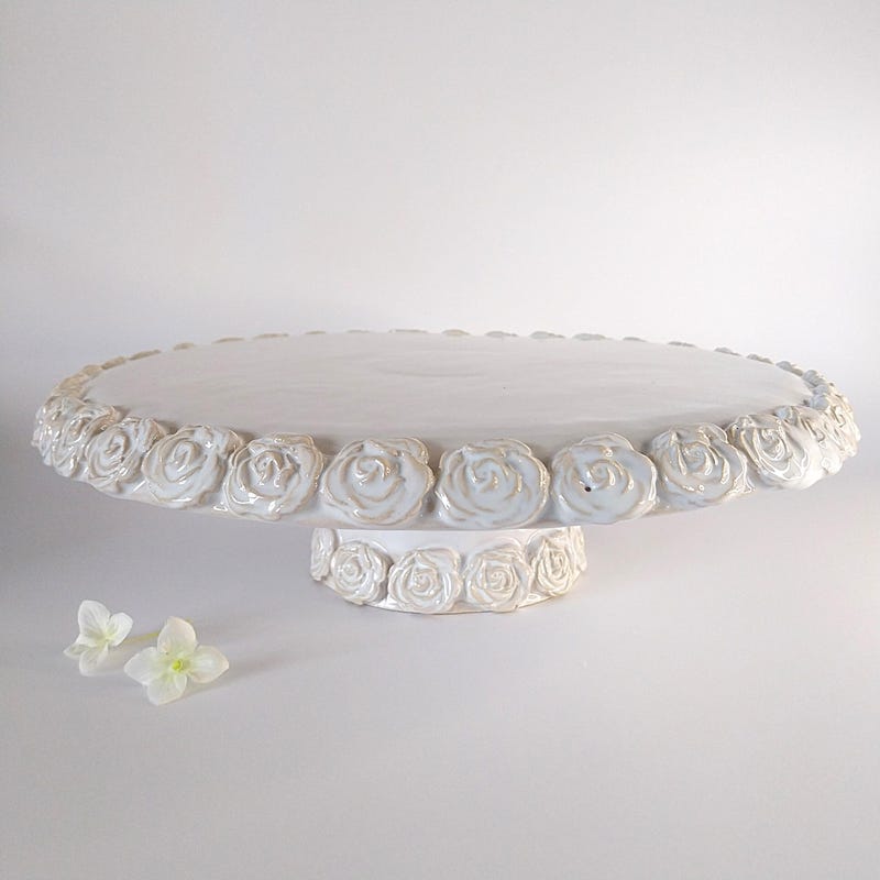 Ceramic Cake Stand - Etsy UK