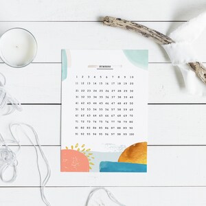 Number Chart Digital Download Instant Printable Artwork Number Chart 1 ...