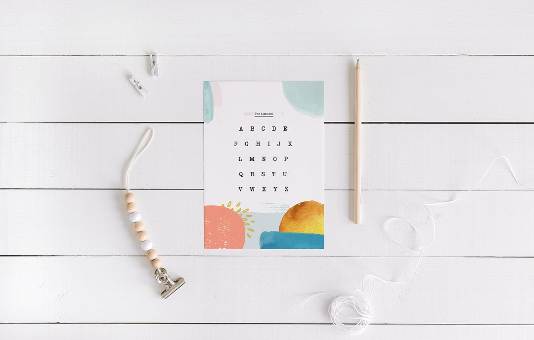 Alphabet Digital Download Instant Printable Alphabet Nursery - Etsy