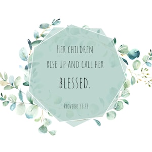 Proverbs 31:28 Digital Download; Instant Printable Artwork - Etsy
