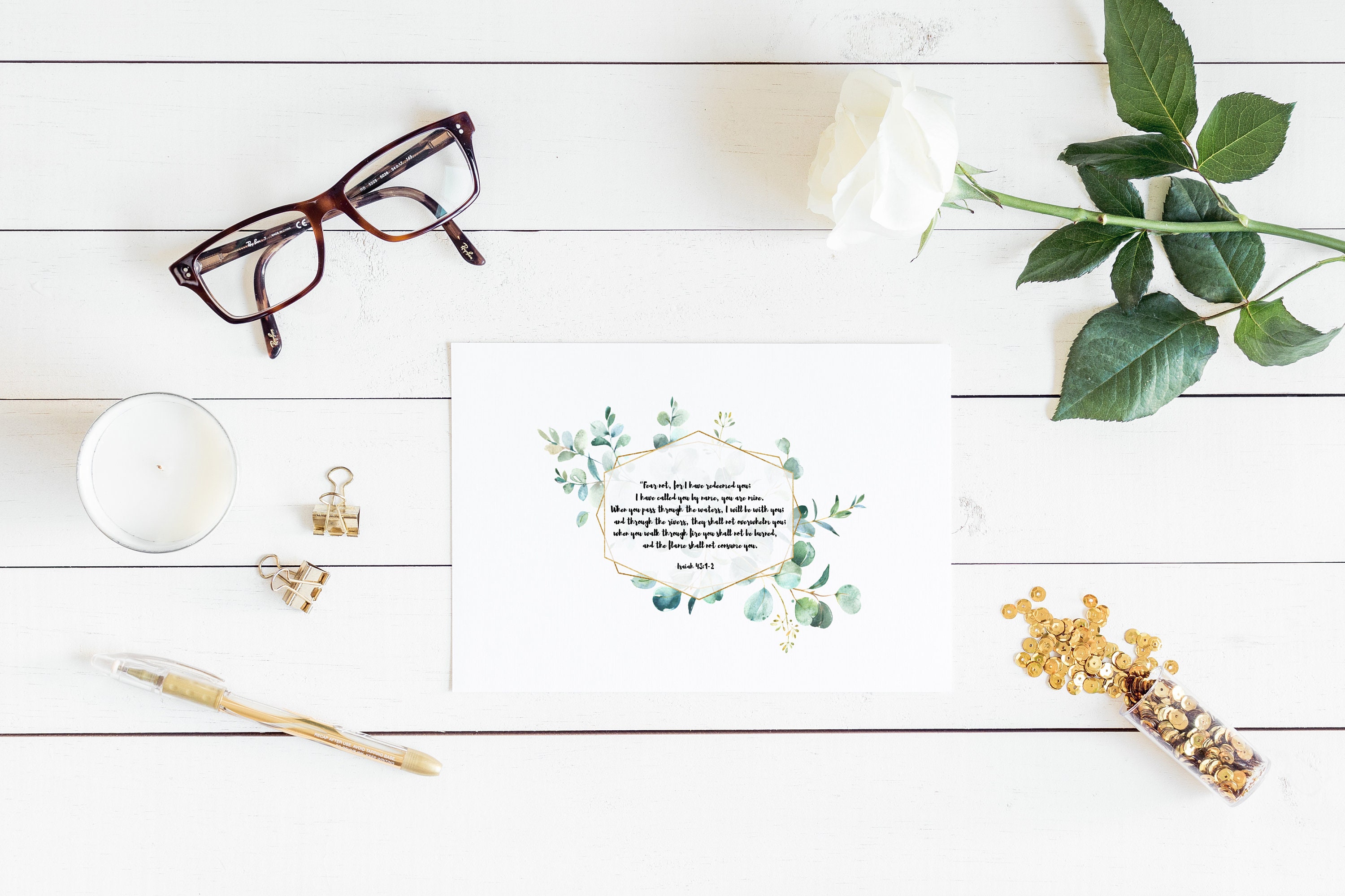 Isaiah 43:1-2 Digital Download; Instant Printable Artwork - Etsy