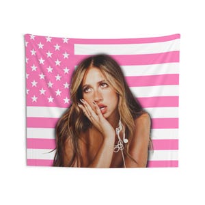 Tate Mcrae Pink American Flag Tapestry Gift for Tatertots - Etsy